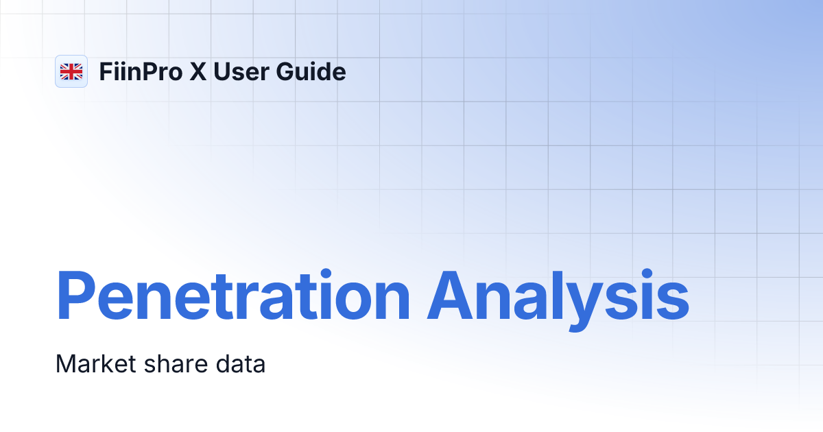 Penetration Analysis | FiinPro X User Guide